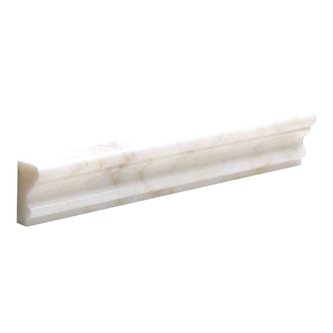 Calacatta Amber Honed Marble Dado Moulding 305x48x23mm | IntMarble ...