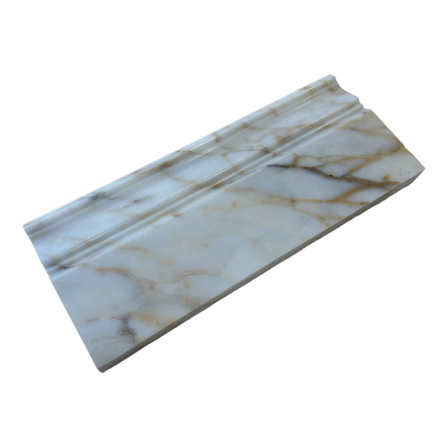 Calacatta Amber Skirting Board Honed 305x127x20mm: Elevate Your Home's ...